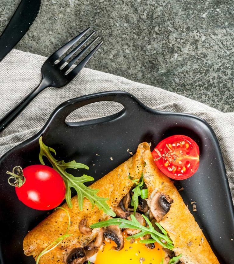 Ham and egg crepe squares - Sunny Queen Farms