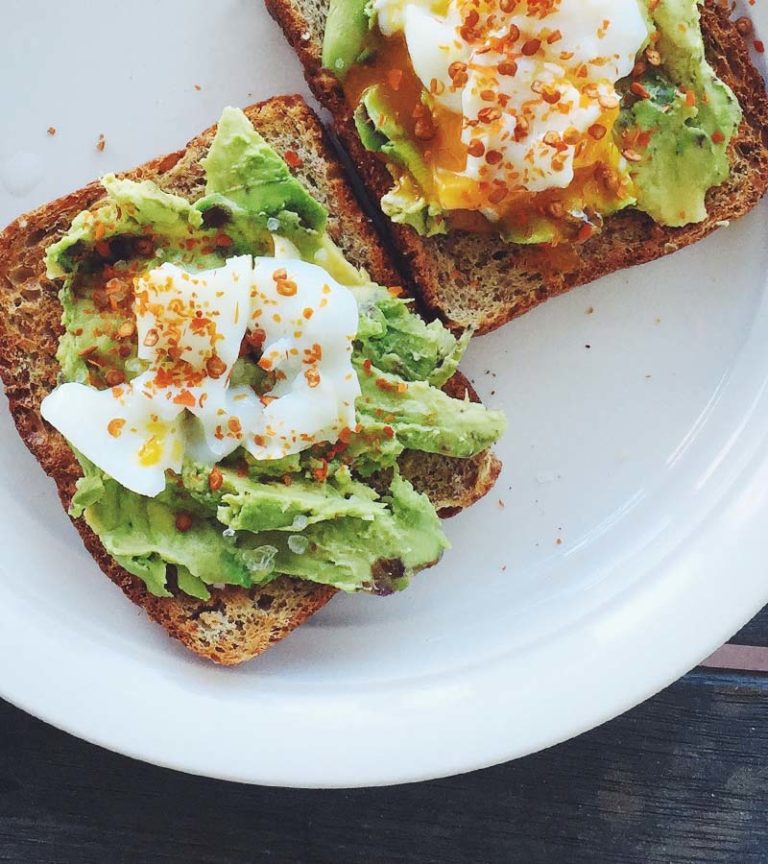 Smashed Avo with Poached Eggs and Feta - Sunny Queen Farms