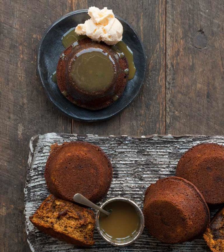 Sticky Date Cakes with Butterscotch Sauce - Sunny Queen Farms