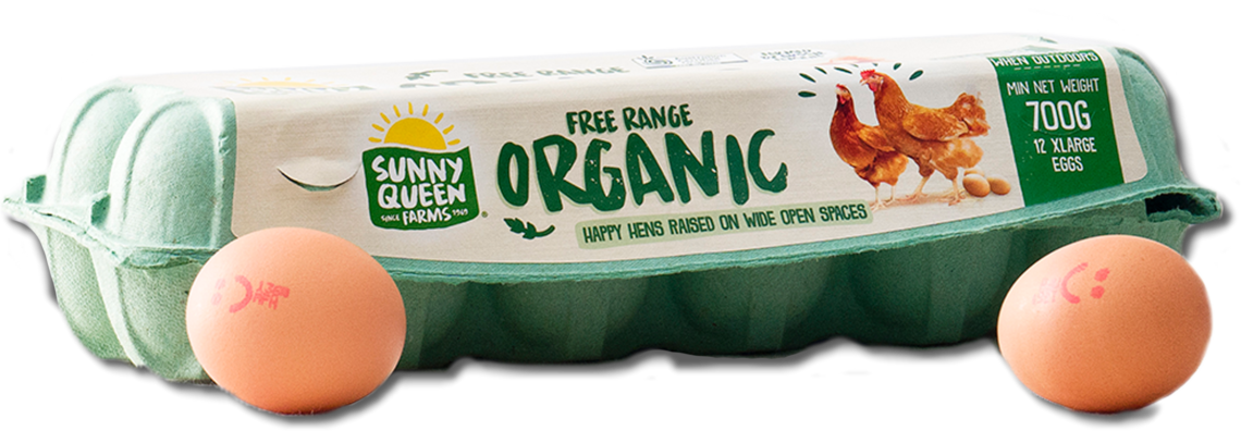 Organic Eggs - Sunny Queen Farms